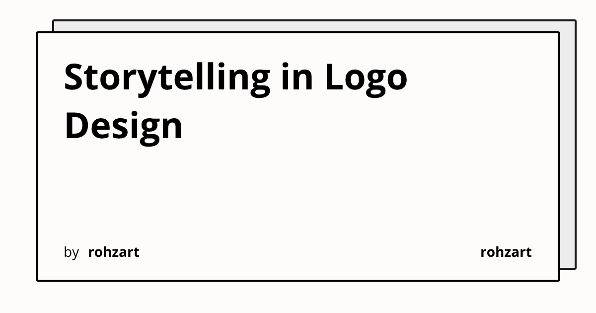 Storytelling in Logo Design | rohzart